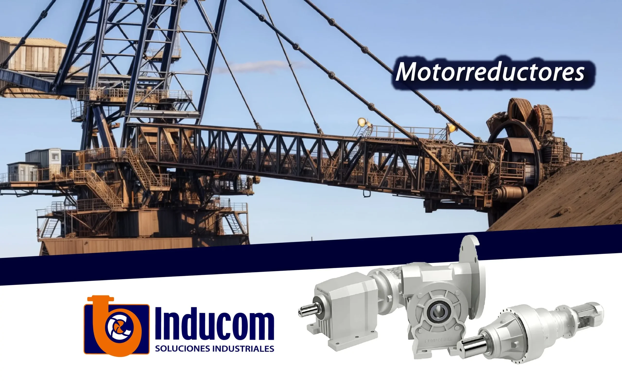 Motores de engranaje helicoidal y biselado en la industria minera